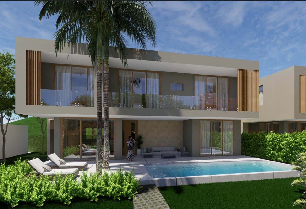 Modern villa project 10 min walk from the beach - Greenland Immo